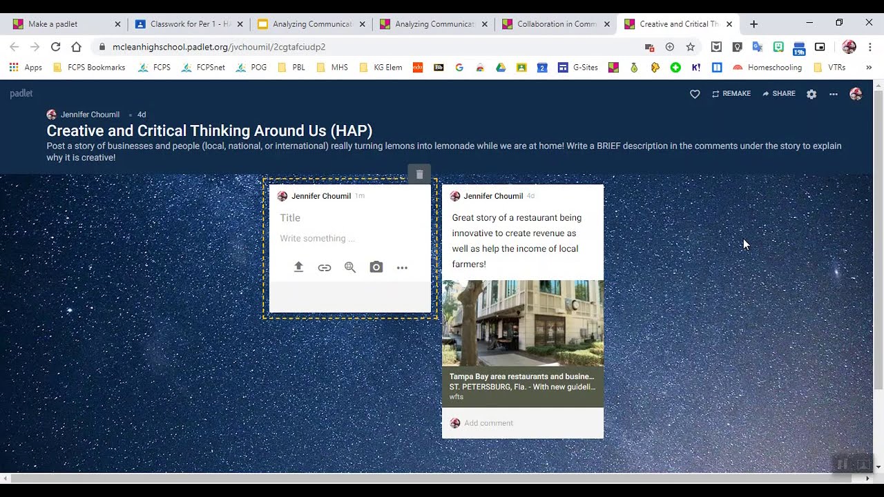 Virtual Learning Tech Tips: Padlet Tutorial