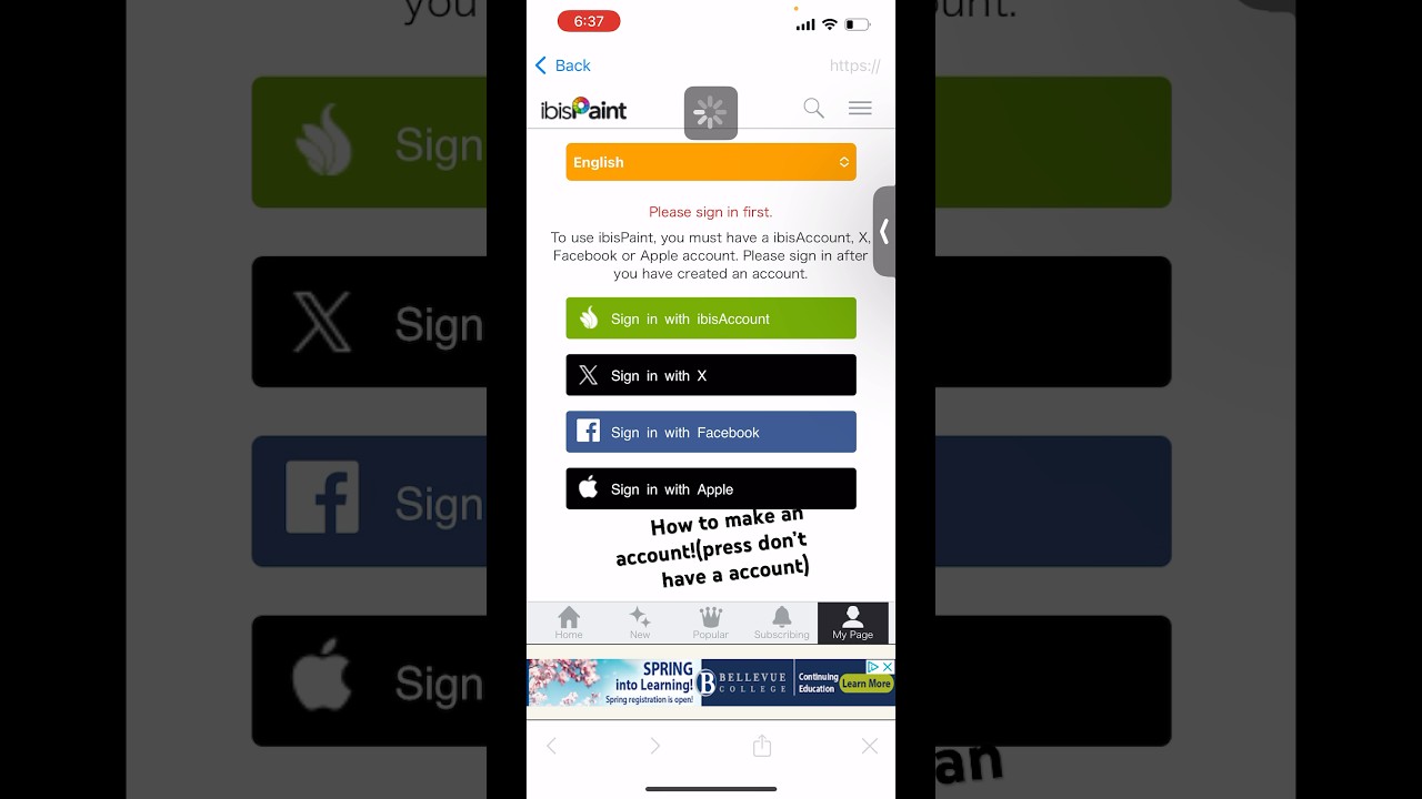 How to make an account on ibis paint x!#tutorial #ibispaintx