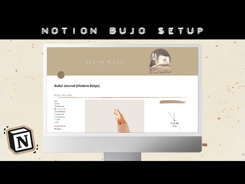 Digital Bullet Journal Setup in Notion (Free Basic Notion Template)