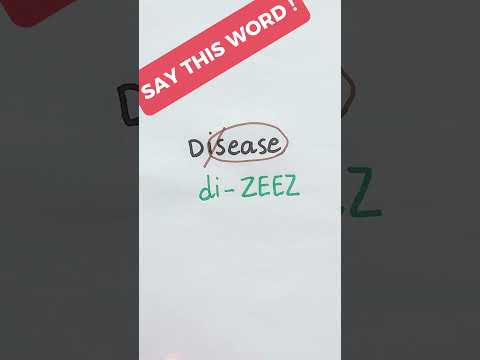 #shortsenglish Pronounce this word : Disease