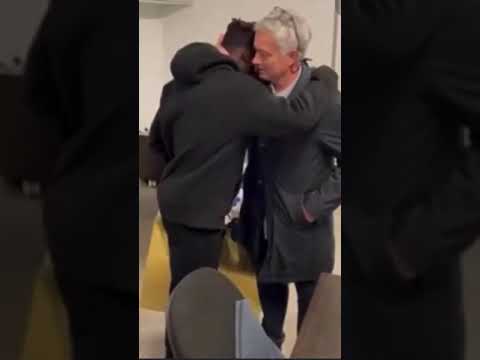 Mourinho Buys Afena Gyan’s Shoe as he promised him