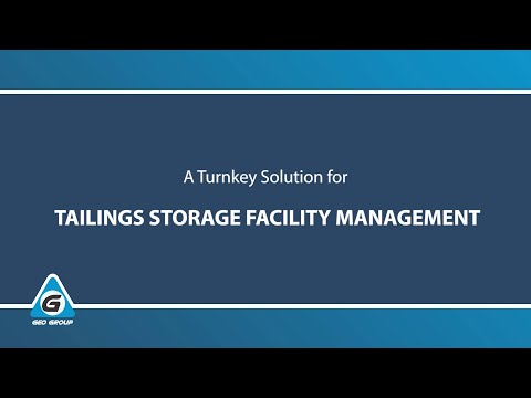 Turnkey Solution for the management of your Tailing Storage Facility