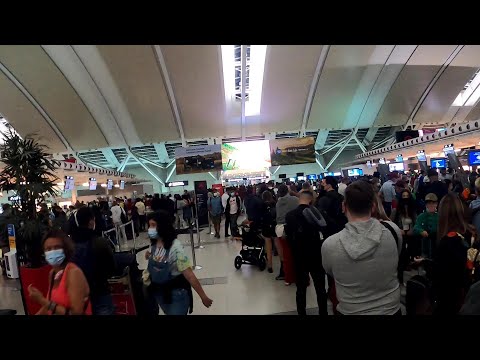 Toronto Pearson Airport Line Ups & Delays! Here's What We Experienced At Check In / Departure