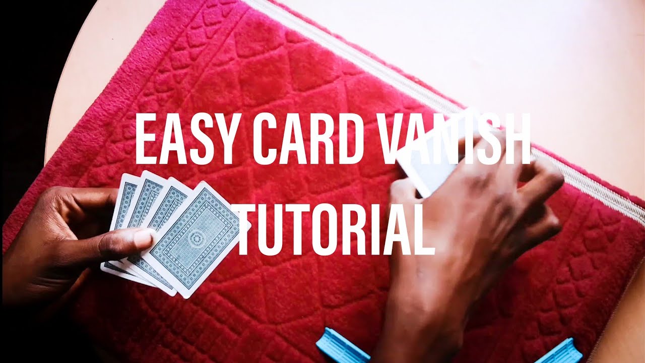 EASY CARD VANISH TUTORIAL.(LAPPING)