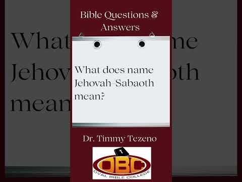 What does the name Jehovah-Sabaoth mean? #quiz #quotes #biblicalstudies #motivation #love #wisdom