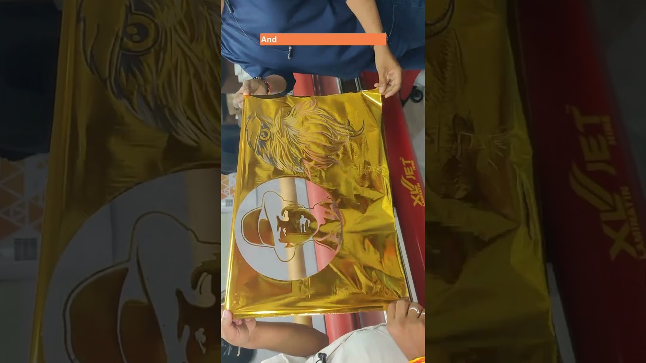 Gold Foiling for Wallpapers and Glass Film Prints. Give your Designs a Eye-catching Metallic Finish