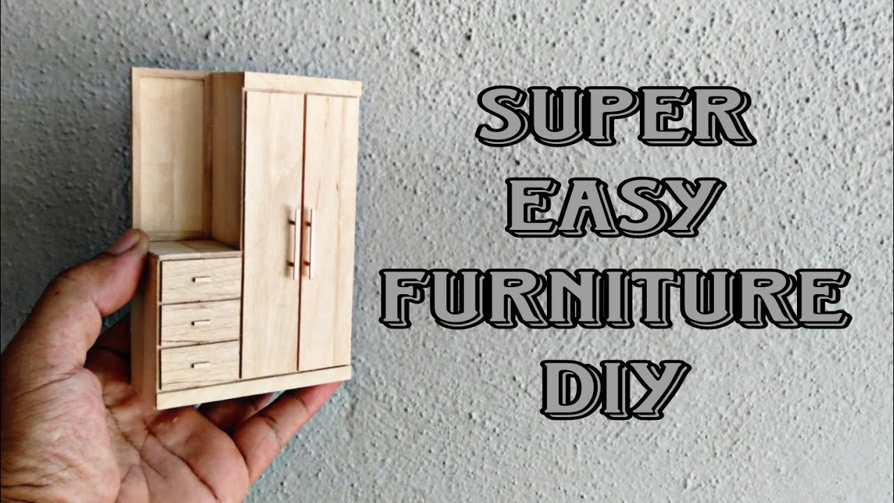 Cara Membuat Furnitur Miniatur DIY yang Sangat Mudah Menggunakan Stik Es Krim