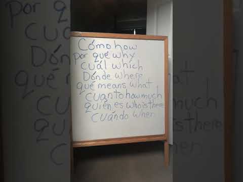 Spanish interrogatives song