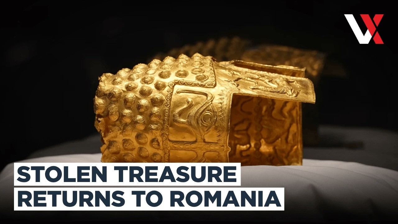 Priceless 2,500-Year-Old Golden Helmet Returned To Romania After Dutch Museum Raid | VERTEX