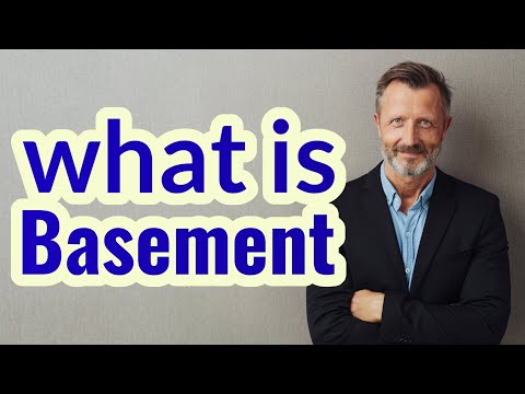 Basement | Meaning of basement 📖 📖 📖 📖