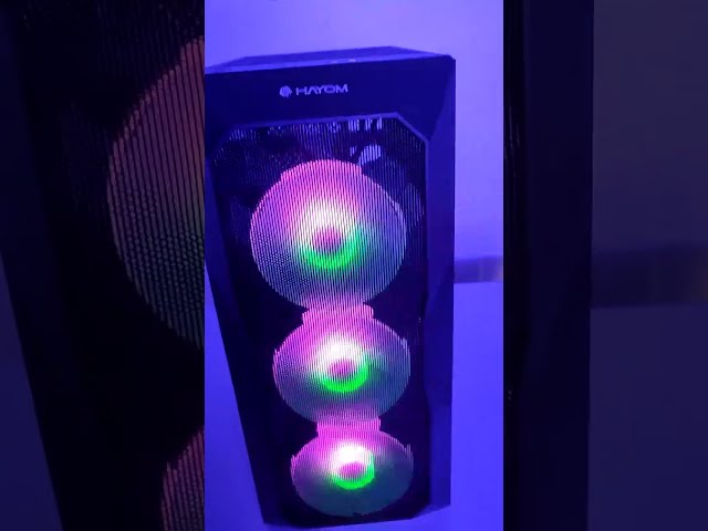 GABINETE GAMER GB1710 HAYOM C/ 3 FANS E LATERAL EM VIDRO | CHIPWARE ...