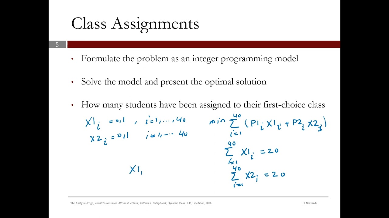 12  Integer Optimization   Part 2 Video