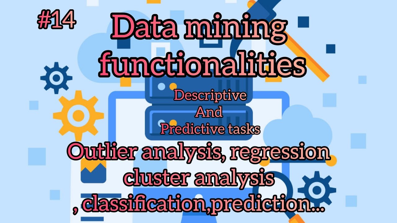 #14 Data mining functionalities #dwdm #functionalities
