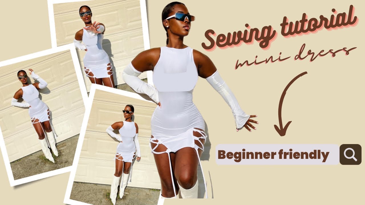 DIY dress from scratch | No pattern needed | Beginner friendly sewing tutorial