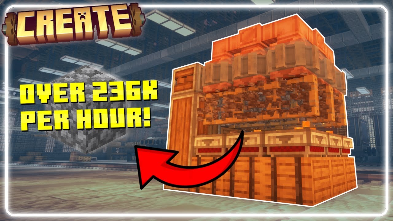 World's Most OVERPOWERED Create Mod Cobblestone Generator!