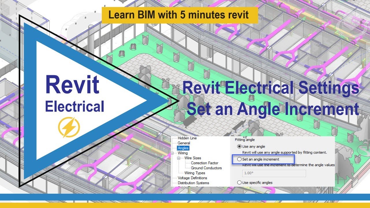 Revit Electrical Settings - Angle