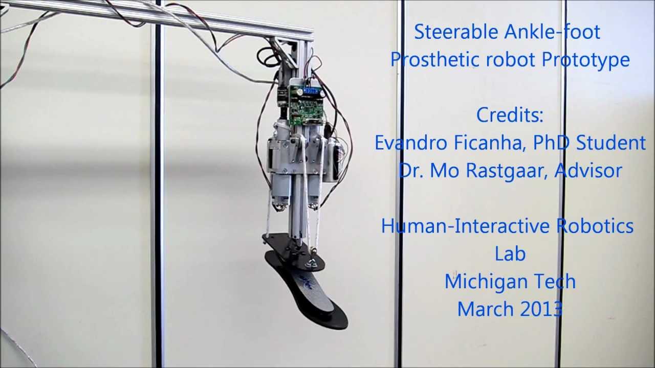 Steerable Ankle-foot Prosthetic Robot, a prototype