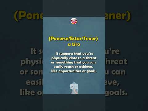 Quick Spanish: What Does "¡Ponerse/estar/Tener A Tiro" Mean? 🇪🇸 in 30 Seconds