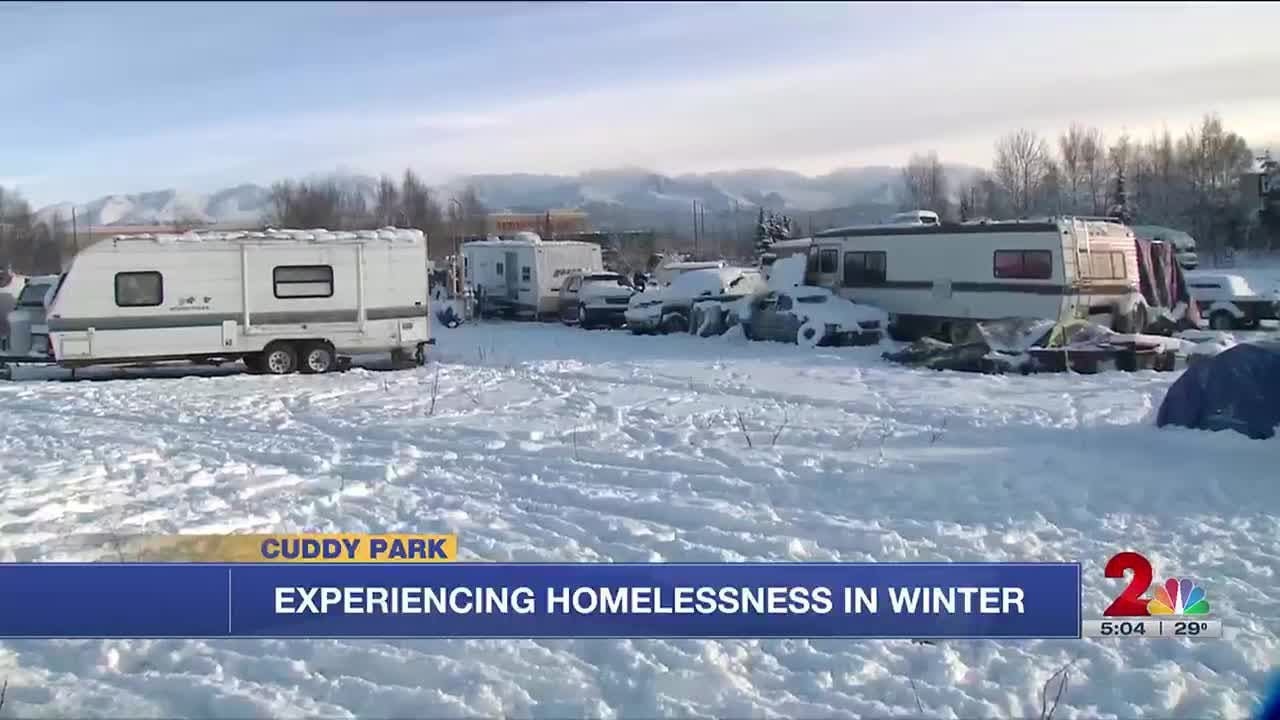 Hundreds experiencing homelessness weathering the snow in Anchorage