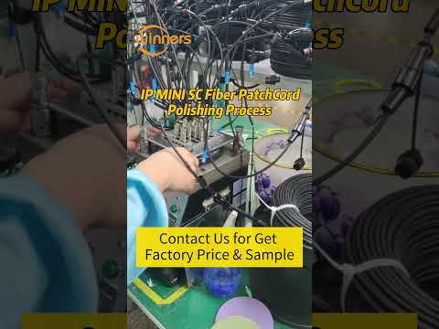 Mini SC Waterproof Patch Cord Connector Polishing Process #bwnfiber #fttx #fiberoptic