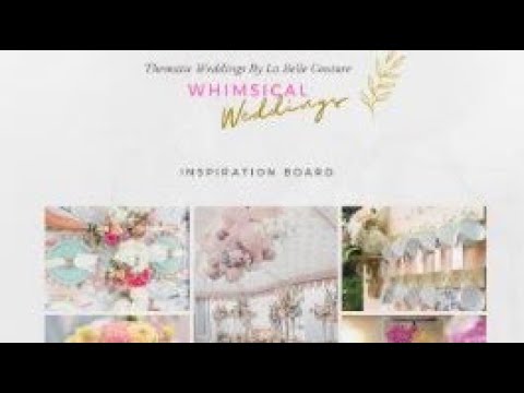 Thematic Weddings Inspiration Moodboard - Whimsical