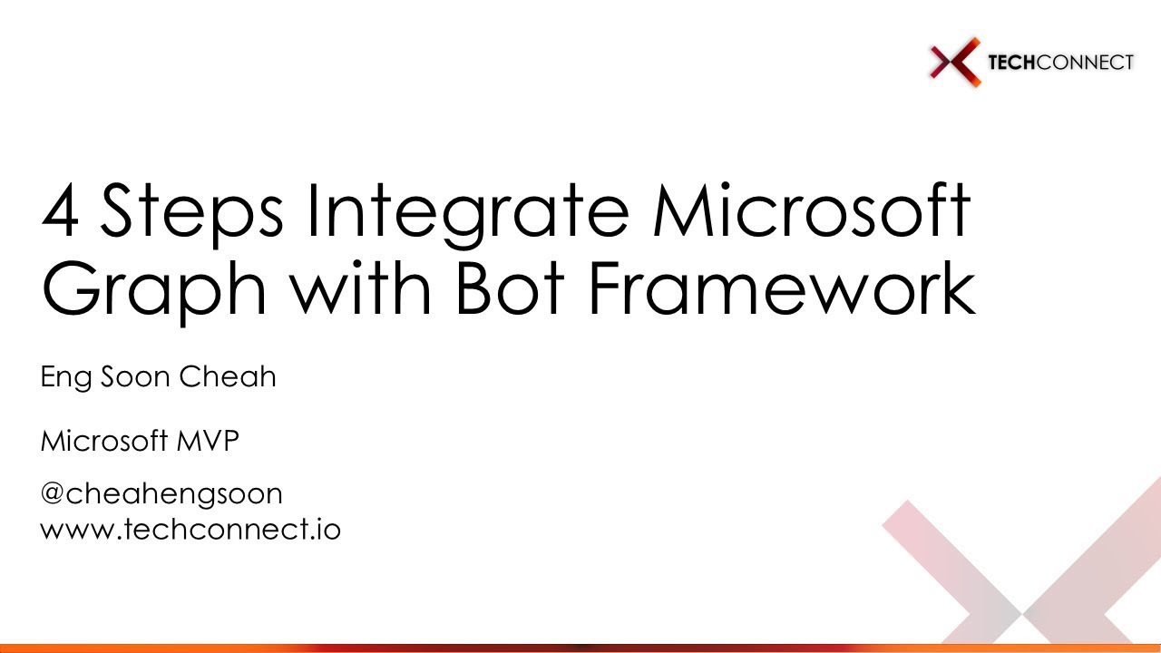 4 Steps Integrate Microsoft Graph with Bot Framework v4