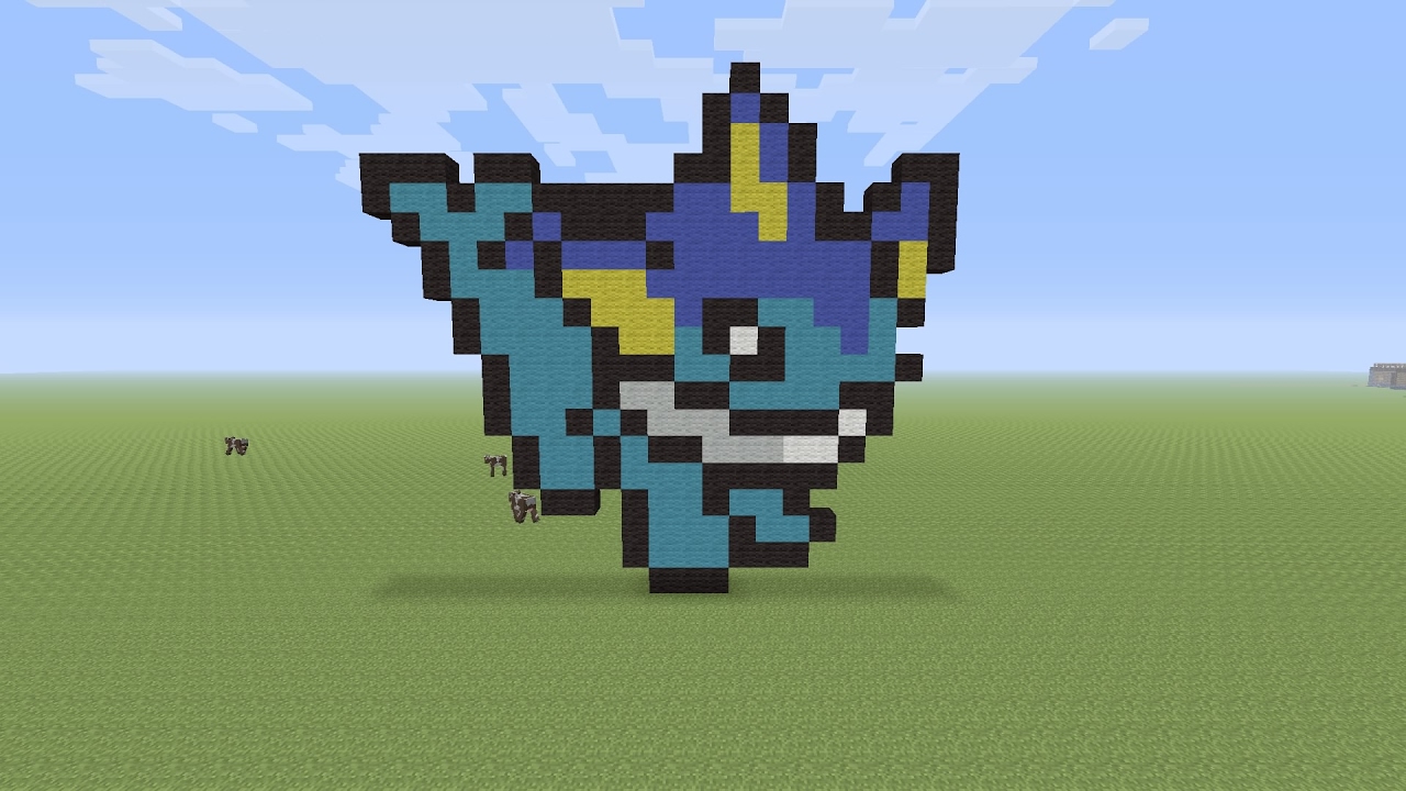 Minecraft Pixel Art Tutorial   Vaporeon
