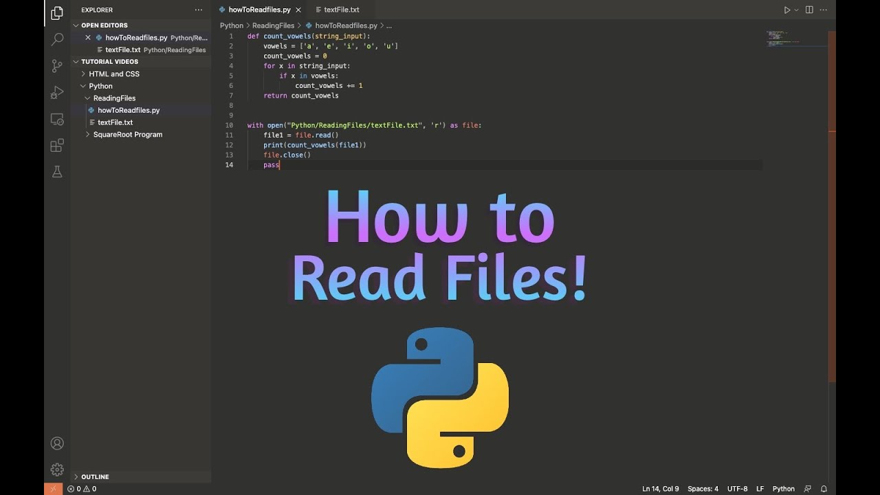 How To Read Files Using Python! (Github link in Description)