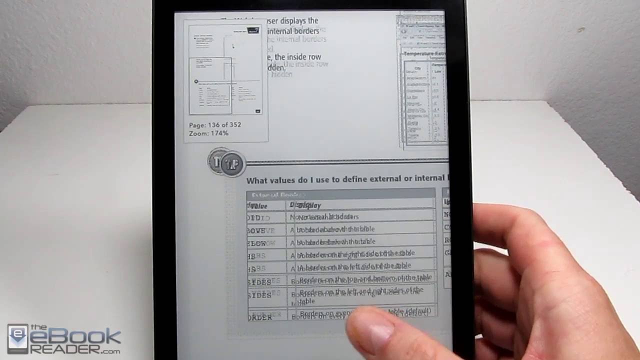 Kobo Aura One PDF Review and Walkthrough