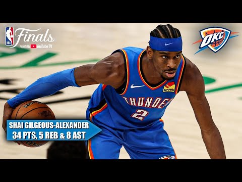 SGA HIGHLIGHTS π₯ Leads OKC to Game 2 win to even up NBA Finals | NBA on ESPN