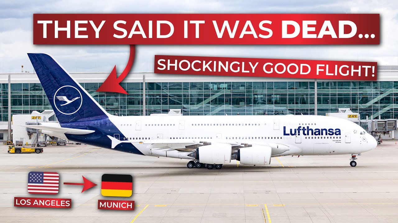 It's back! | Lufthansa AIRBUS A380 Economy Class (Upper Deck) from Los Angeles to Munich in 2024!