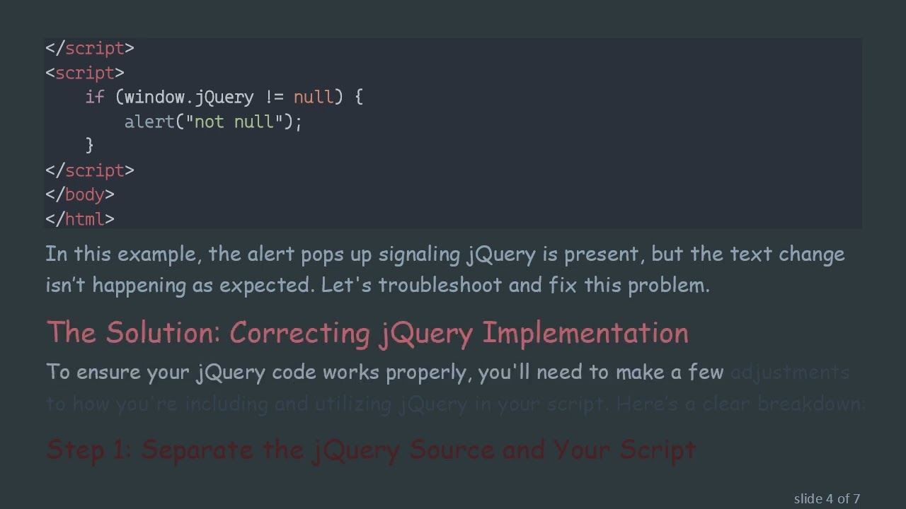 How to Make jQuery Work When It Exists But Doesn't Function Properly?