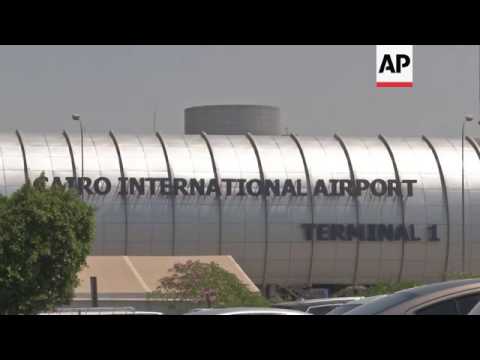 Cairo airport arrivals and departures halls