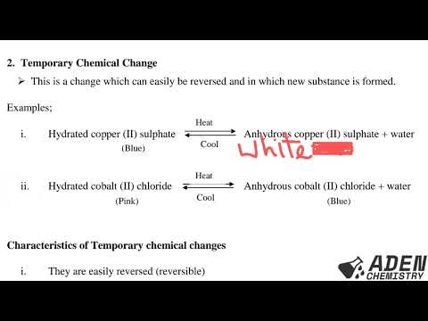 FORM 1:TOPIC 2:SIMPLE CLASSIFICATION OF SUBSTANCES: LESSON 13 (Temporary and Permanent Changes)