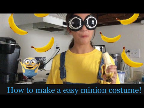 How to make a easy minion costume only 3 steps!