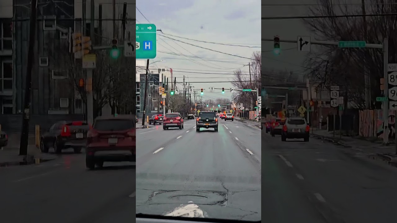 Driving in 13 North in Ithaca, #travel New York