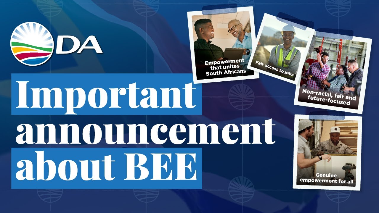 DA Tables Bill to Replace BEE with “Economic Inclusion for All” Policy ...