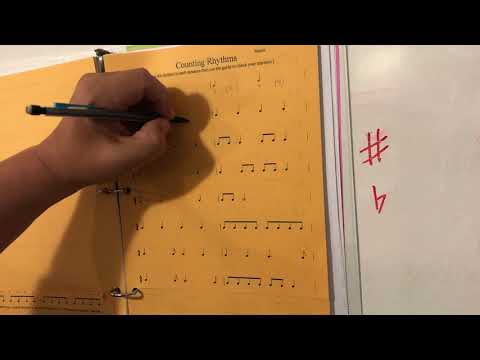 Music 100 Training Video 10a Counting Rhythms Worksheet 1