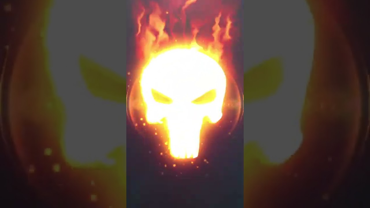 PUNISHER Fire Logo Animation #punisher #gaming #gamer