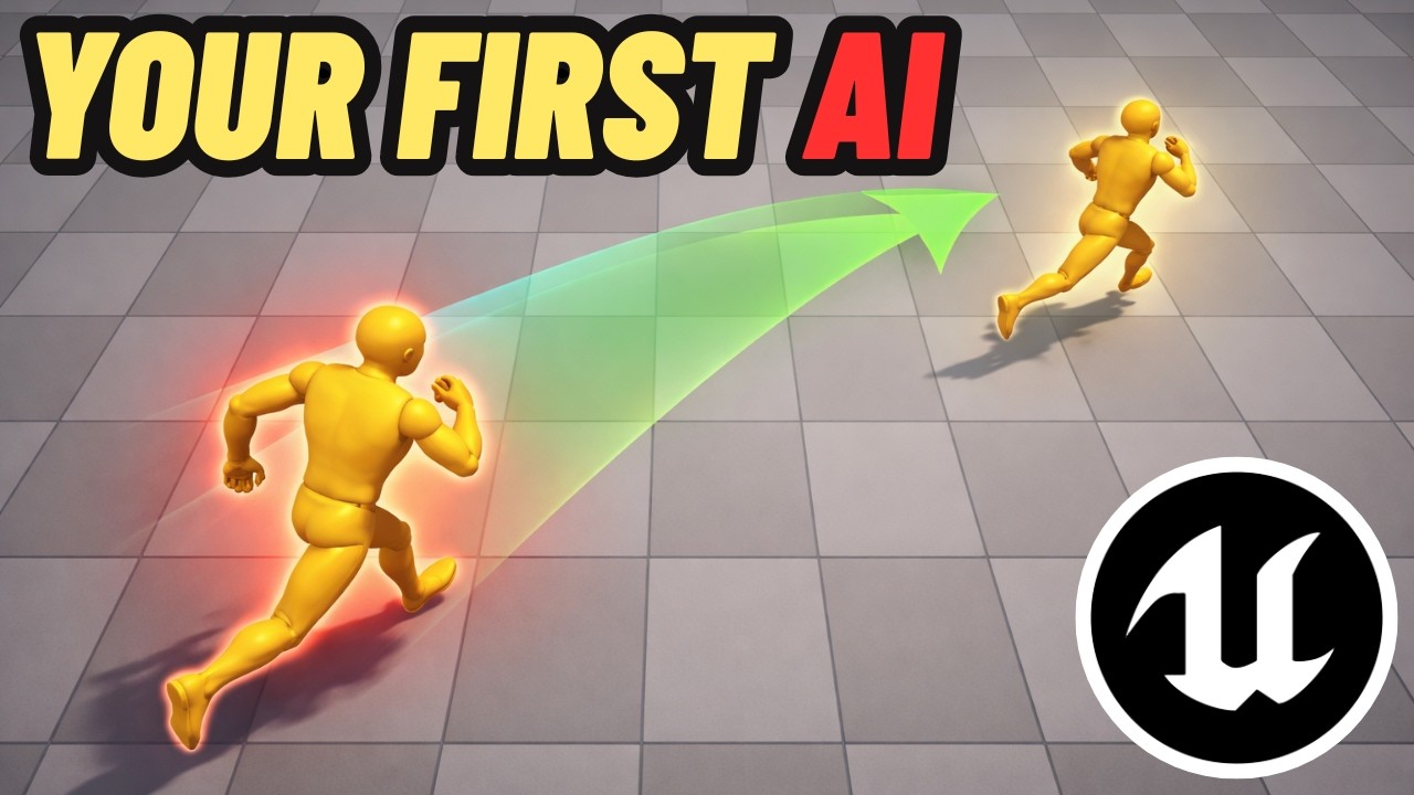Unreal Engine 5 AI Tutorial - Behavior Trees for Beginners (Enemy Chase AI)