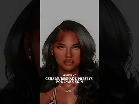Gshade / Reshade Presets For Darker Skins #thesims4 #sims4 #sims4mods #shorts #shortsviral