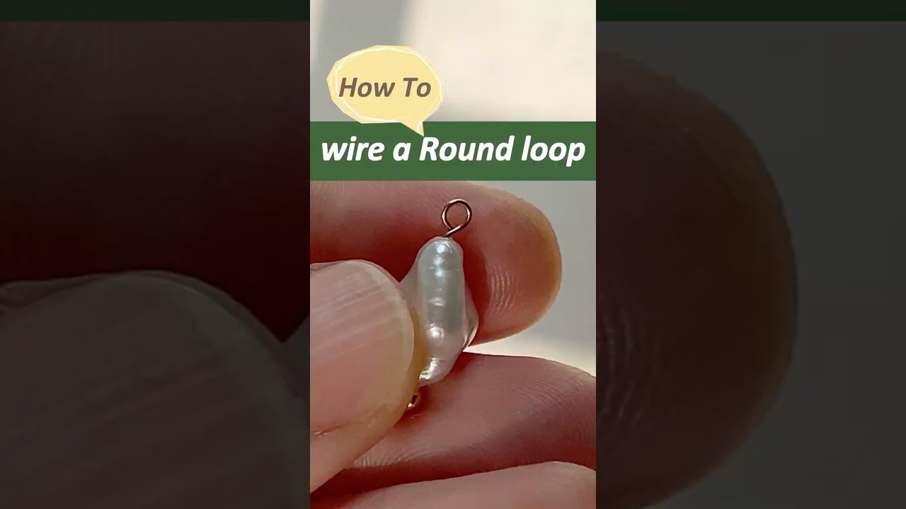 How to make wire loops - beading tutorial for beginners; jewelry making tips