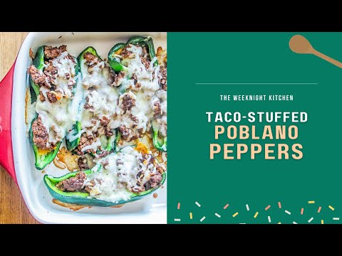 Taco Stuffed Poblano Peppers