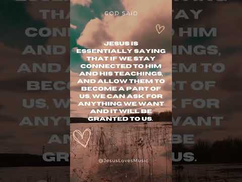 GOD SAID | "Experience the Power of Abiding in Christ - John 15:7" #youtubeshorts #bible #trending