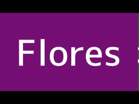 How to say Flowers in Spanish