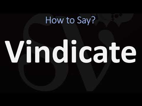 How to Pronounce Vindicate? (CORRECTLY)