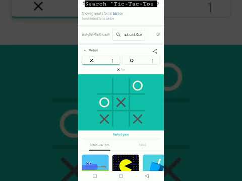 Tic tac toe #Google tricks