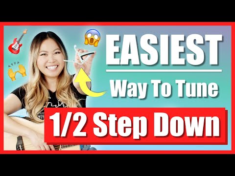 How To Tune a Guitar a Half Step Down - Guitar Tuning HACK! 🙌 (Only 3 Easy Steps For Beginners!)