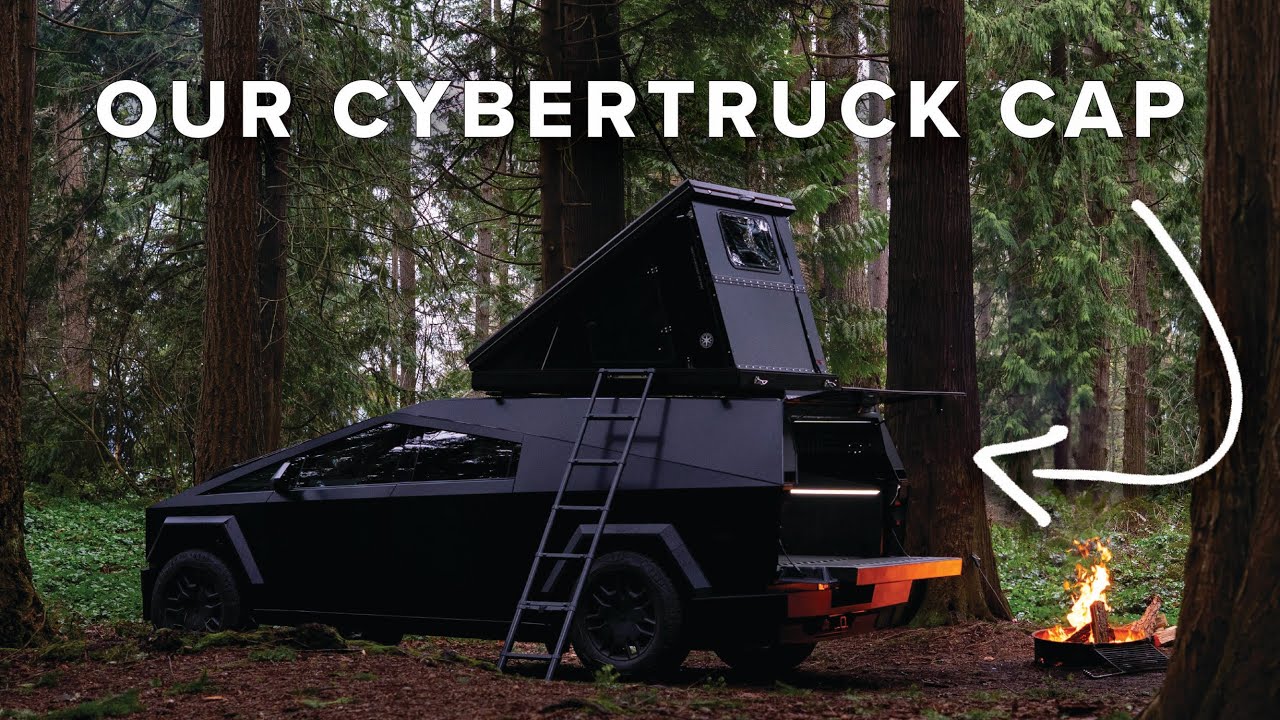 Space Campers' Tesla Cybertruck "The Cap" Topper Makes It a Camper and ...