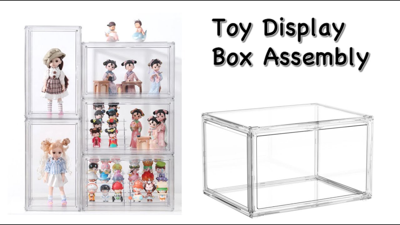 Clear Toy Display Box Transparent Doll Showcase Bag Display Case Shoe Box